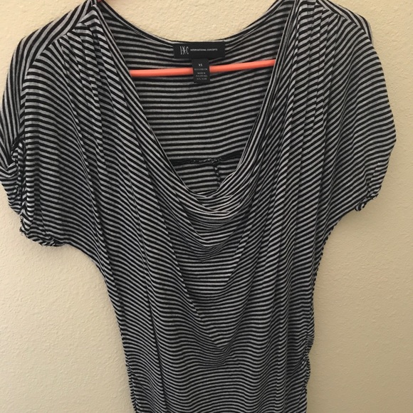 INC International Concepts | Tops | Inc Ruched Black And White Small ...